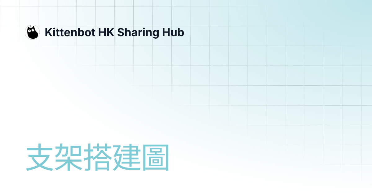 支架搭建圖 | Kittenbot HK Sharing Hub